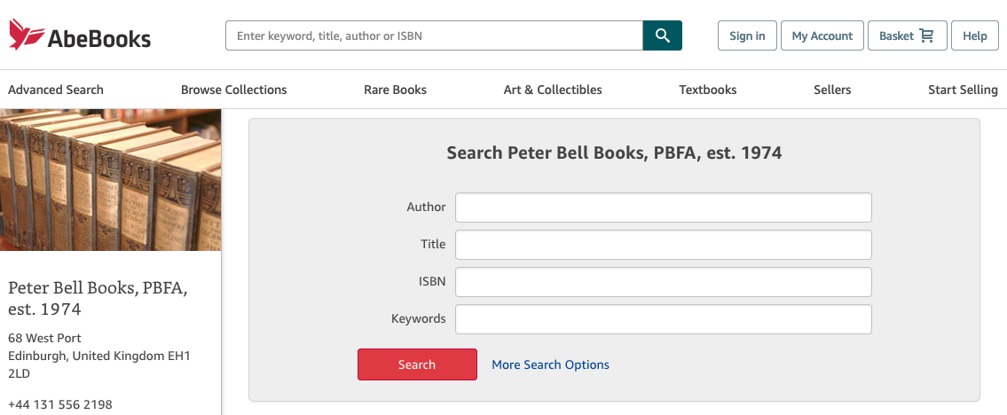 Online Shop | Peter Bell Bookseller